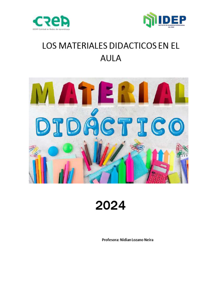 Separata Material Didactico | PDF | Enseñando | Aprendizaje