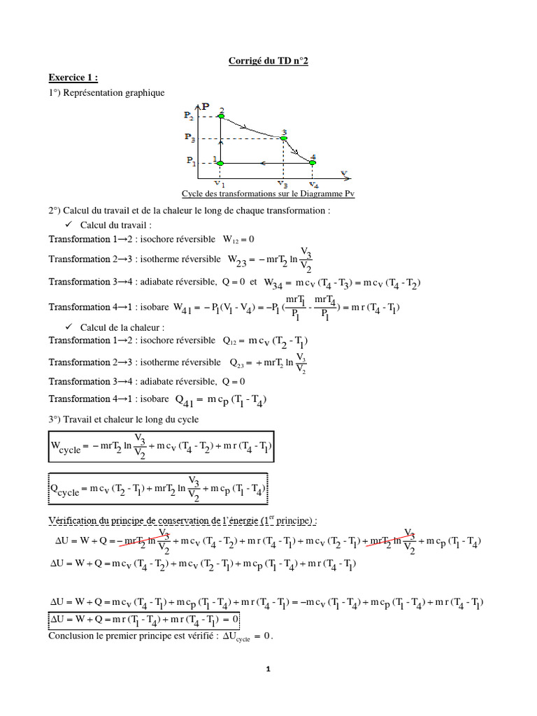 Corrigé Du TD N°2 | PDF | Pression | Fluide