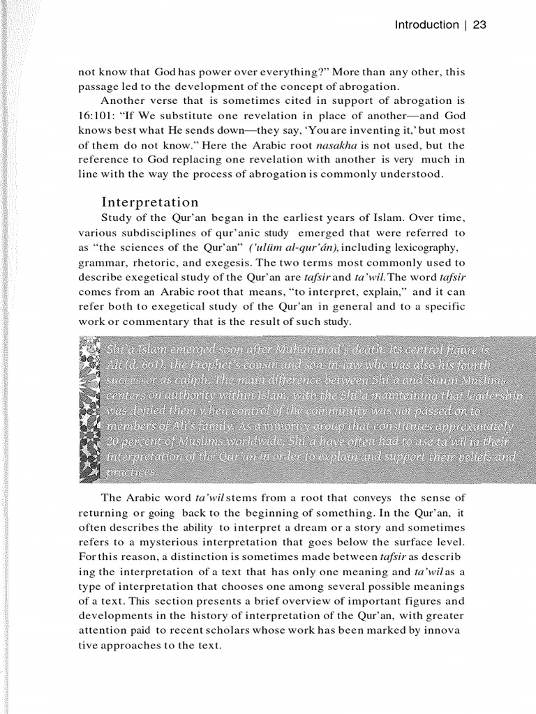 LECTURA 4. John Kaltner. Introducing The Qur An. For Today S Readers ...