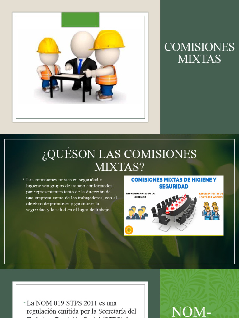 Comisiones Mixtas | PDF | Valores | Seguridad y salud ocupacional