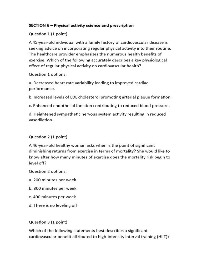 Section 6 | PDF | High Intensity Interval Training | Physical Fitness