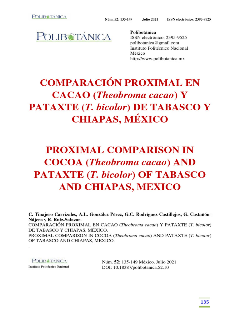 1405 2768 Polib 52 135 | PDF | México | Chocolate