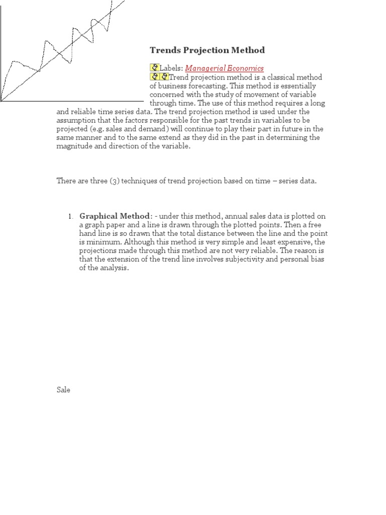 Trends Projection Method | PDF | Forecasting | Logarithm