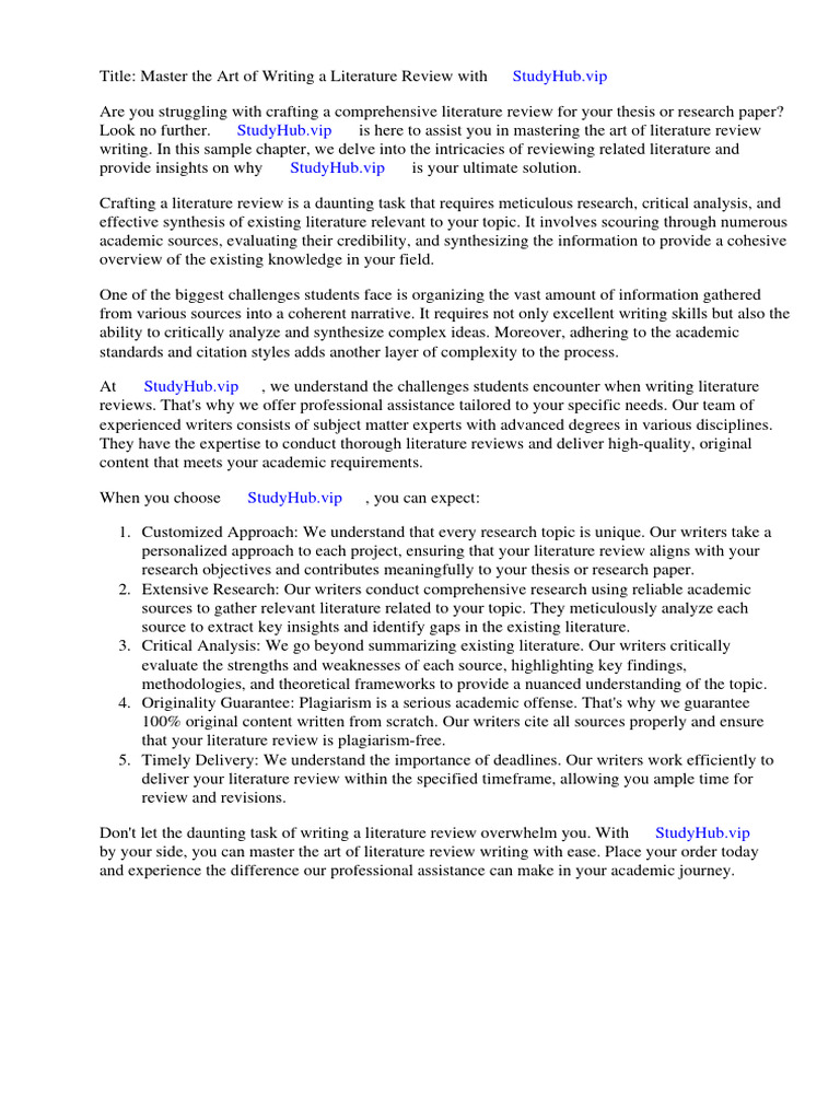 Sample Chapter 2 Thesis Review Related Literature | PDF | Computer ...