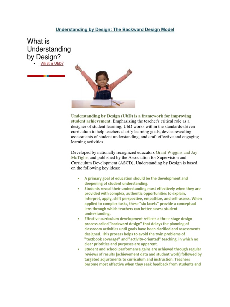 Understanding by Design | PDF | Educational Assessment | Curriculum