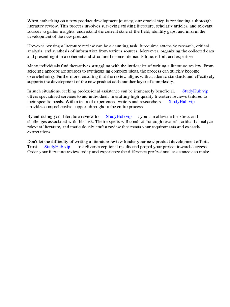 New Product Literature Review | PDF | Literature Review | Supply Chain New Product Literature Review | PDF | Literature Review | Supply Chain