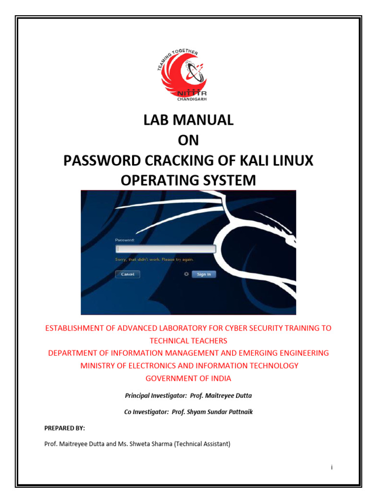 Password Cracking of Linux Operating System | PDF | Password | Cyberwarfare