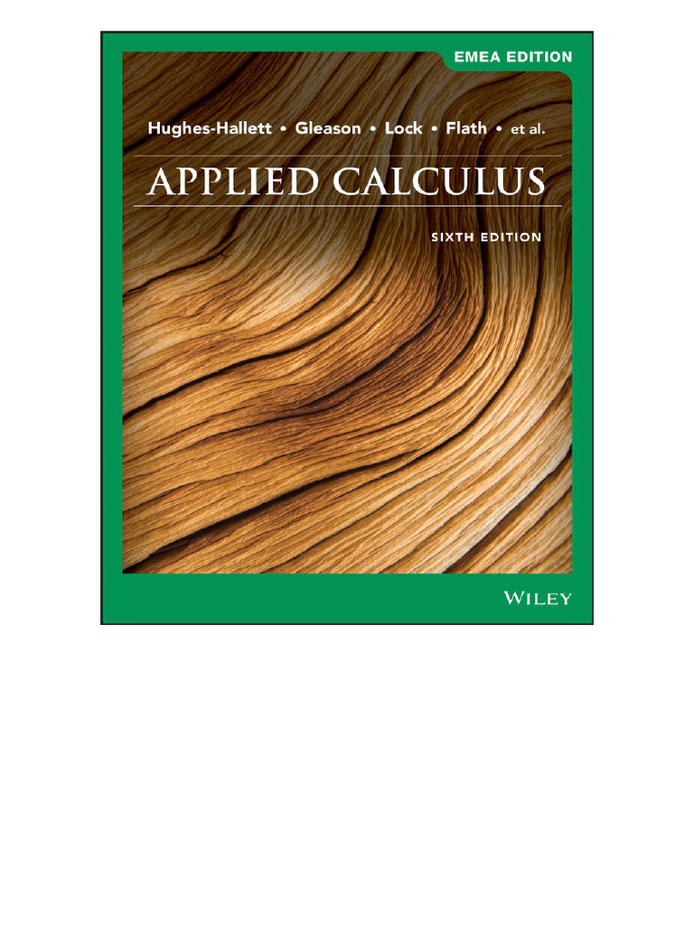 Applied Calculus EMEA Edition 2 | PDF | Integral | Derivative