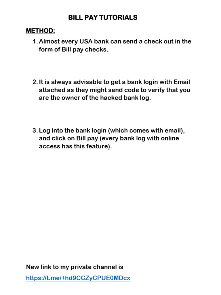 BillPay Tutorials 2 | PDF | Cheque | Payments