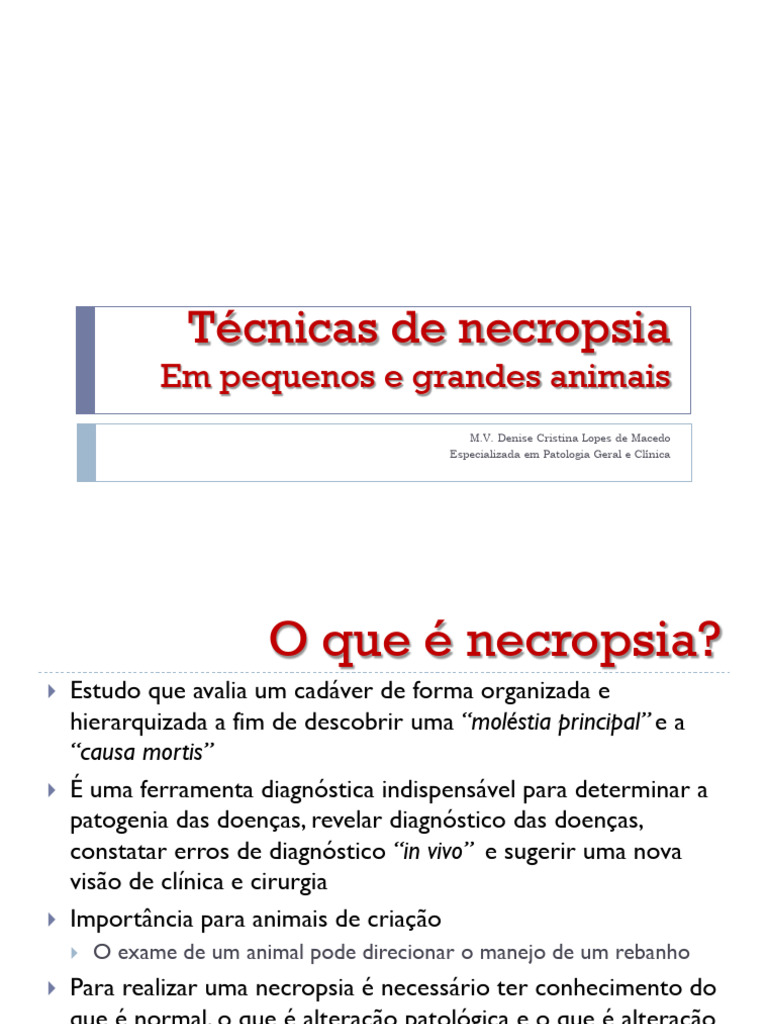 10 Técnicas de Necropsia | Download grátis PDF | Autópsia | Pélvis