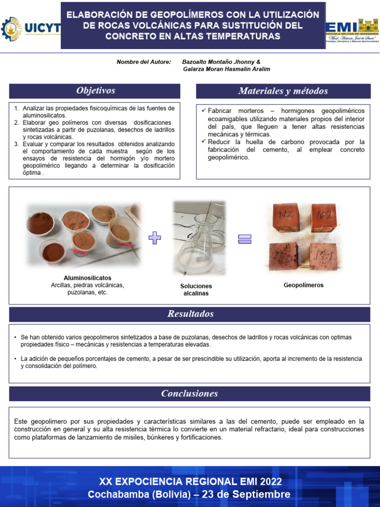 02 Banner Geopolimeros | PDF | Hormigón | Cemento