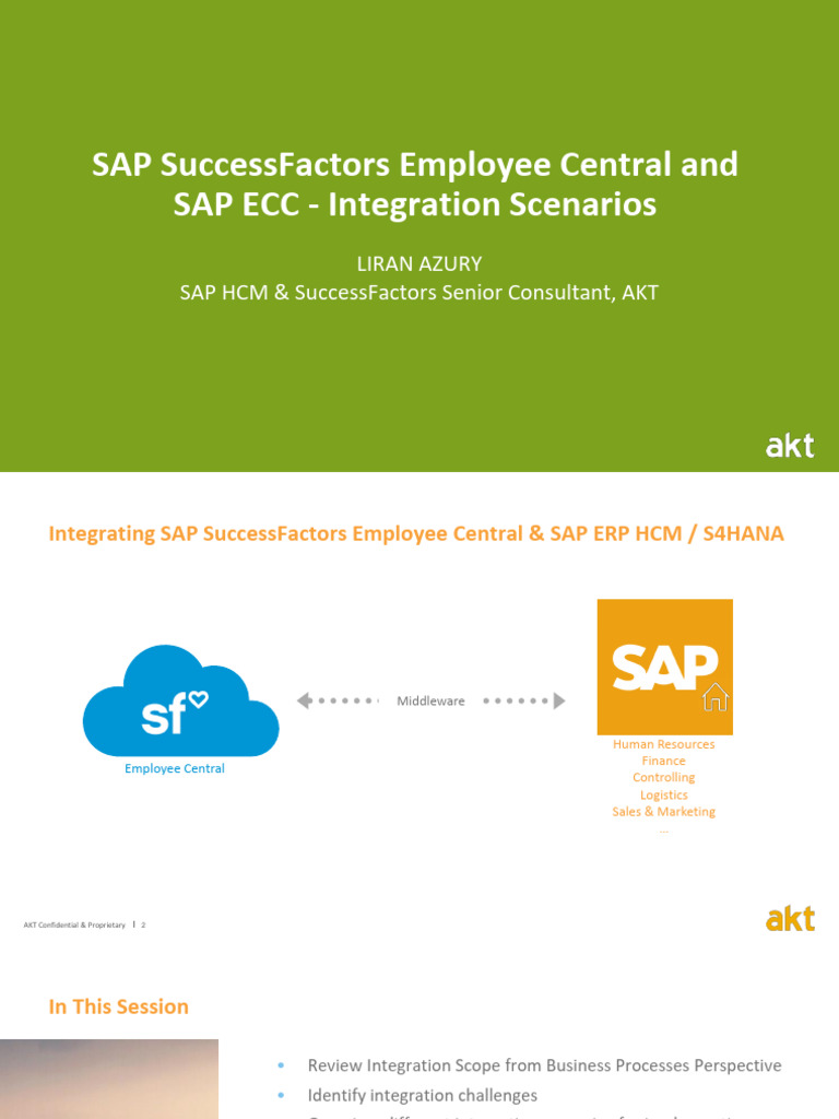 SAP SuccessFactors Employee Central and SAP ECC - Integration Scenarios | PDF | Human Resource ...