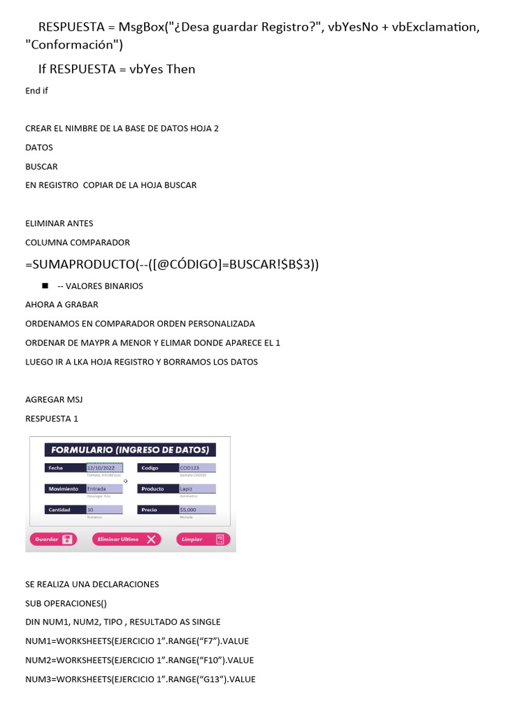 Codigos Macros 2023 | PDF