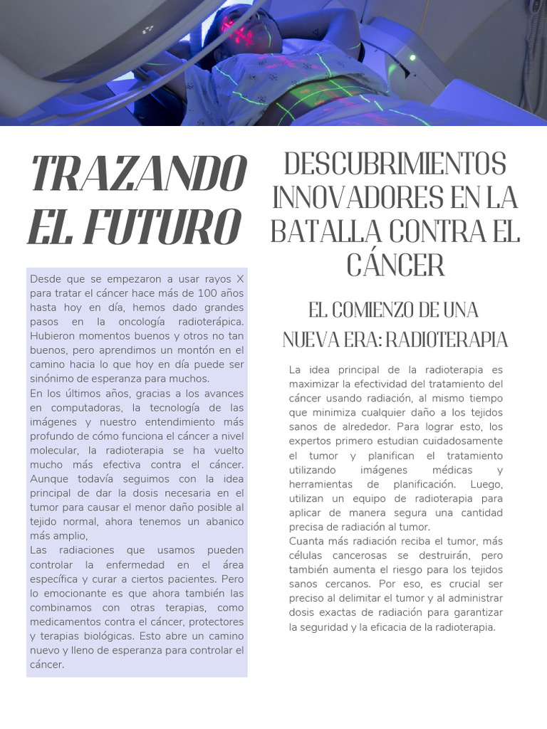 Articulo Divulgacion Sandra Ramirez Ibañez | PDF | Terapia de radiación | Cáncer