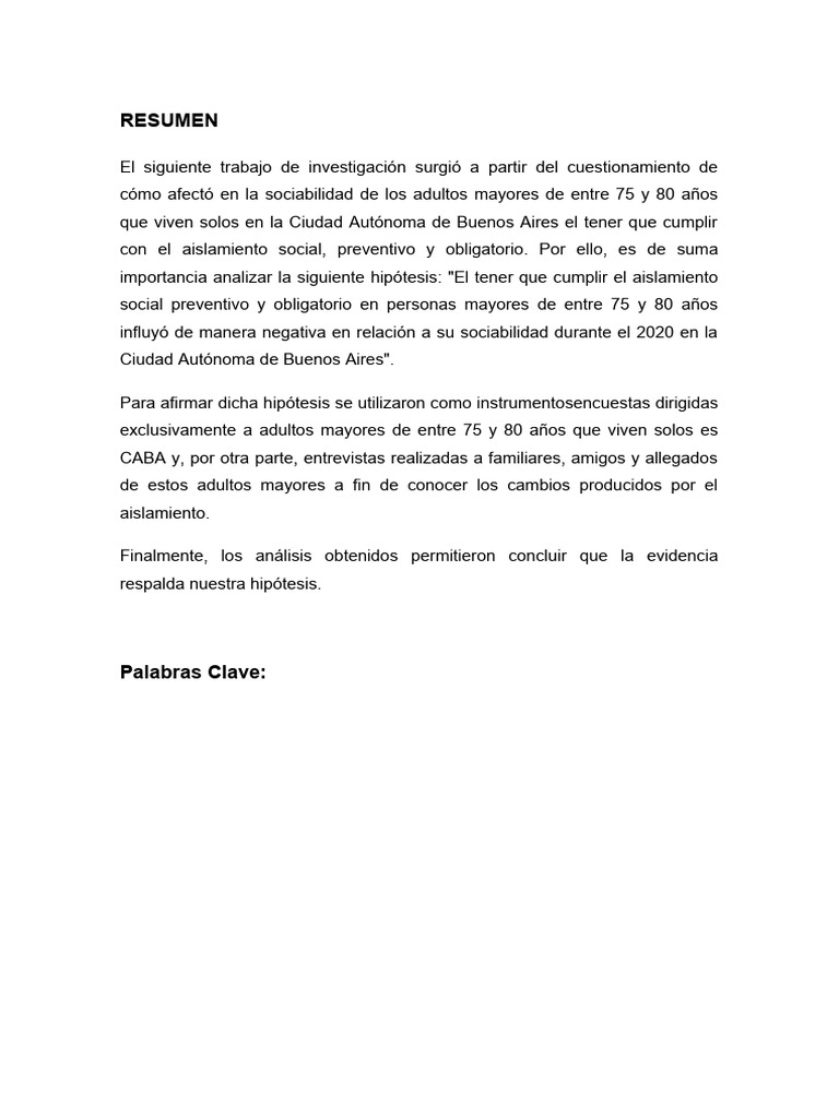 Ejemplo Completo Met. Inv. Psicologia | PDF | Vejez | Adultos