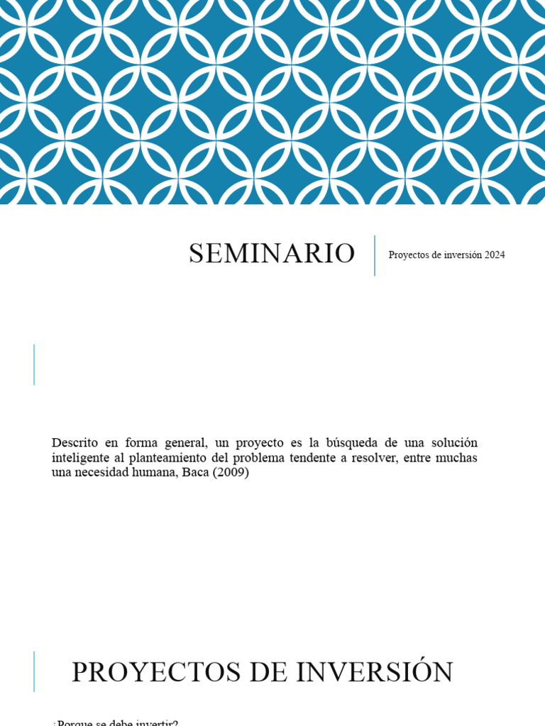 Que Son Los Proyectos de Inversion p1 | PDF | Business | Inversiones