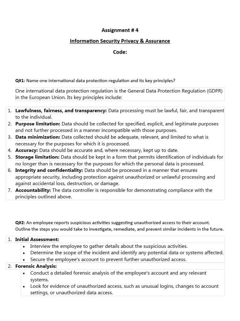 Information Security-Assignment #04 | PDF | Information Security | Security