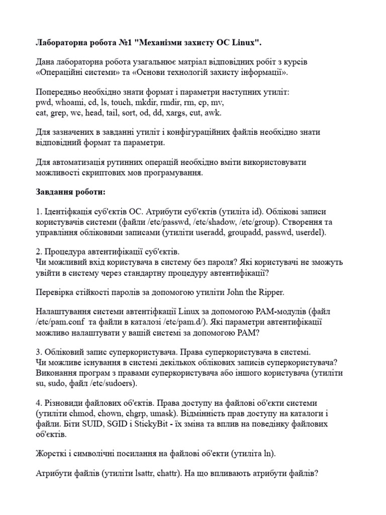 Lab01 Linux 2019 v104 | PDF