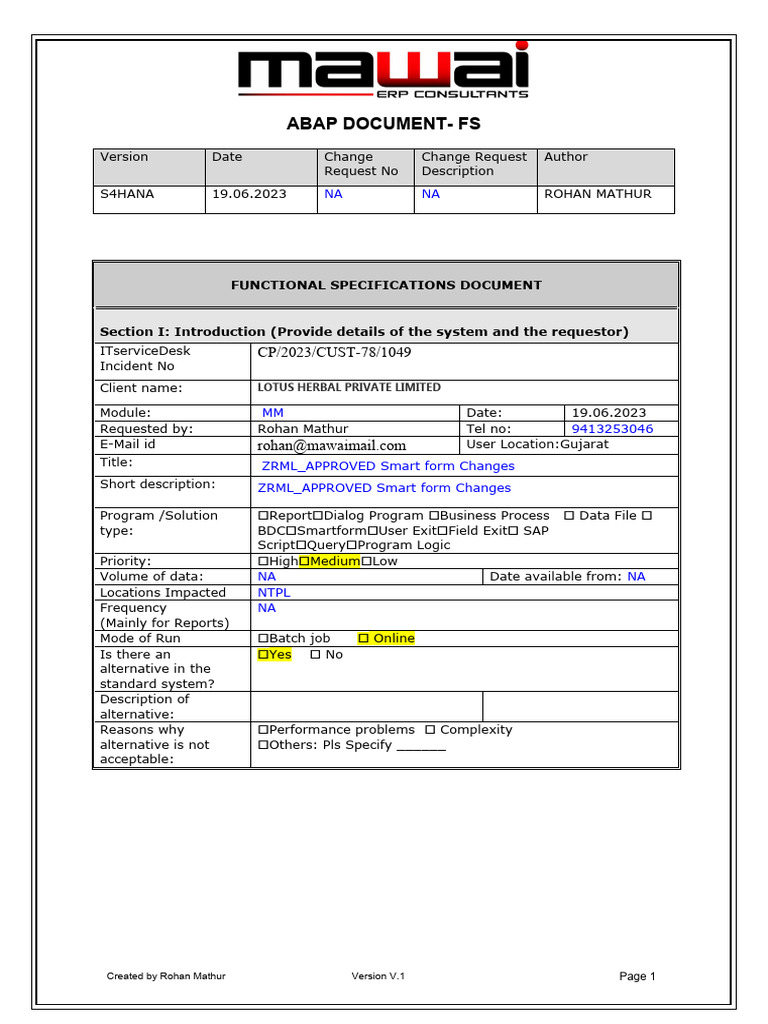 FS DOCUMENT Lotus - ZRML - APPROVED | PDF | Computer Engineering ...