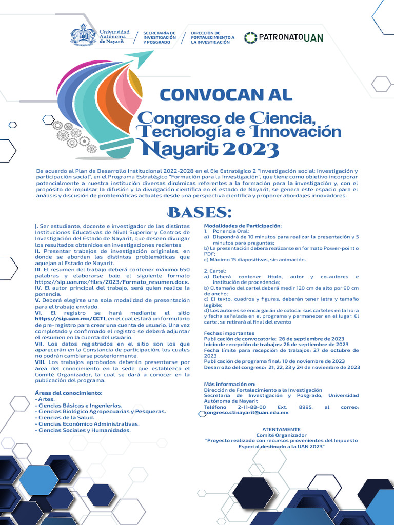 Convocatoria - CCTI 2023 | PDF | Informática | Tecnología