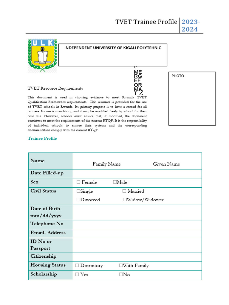 Trainee Profile | PDF