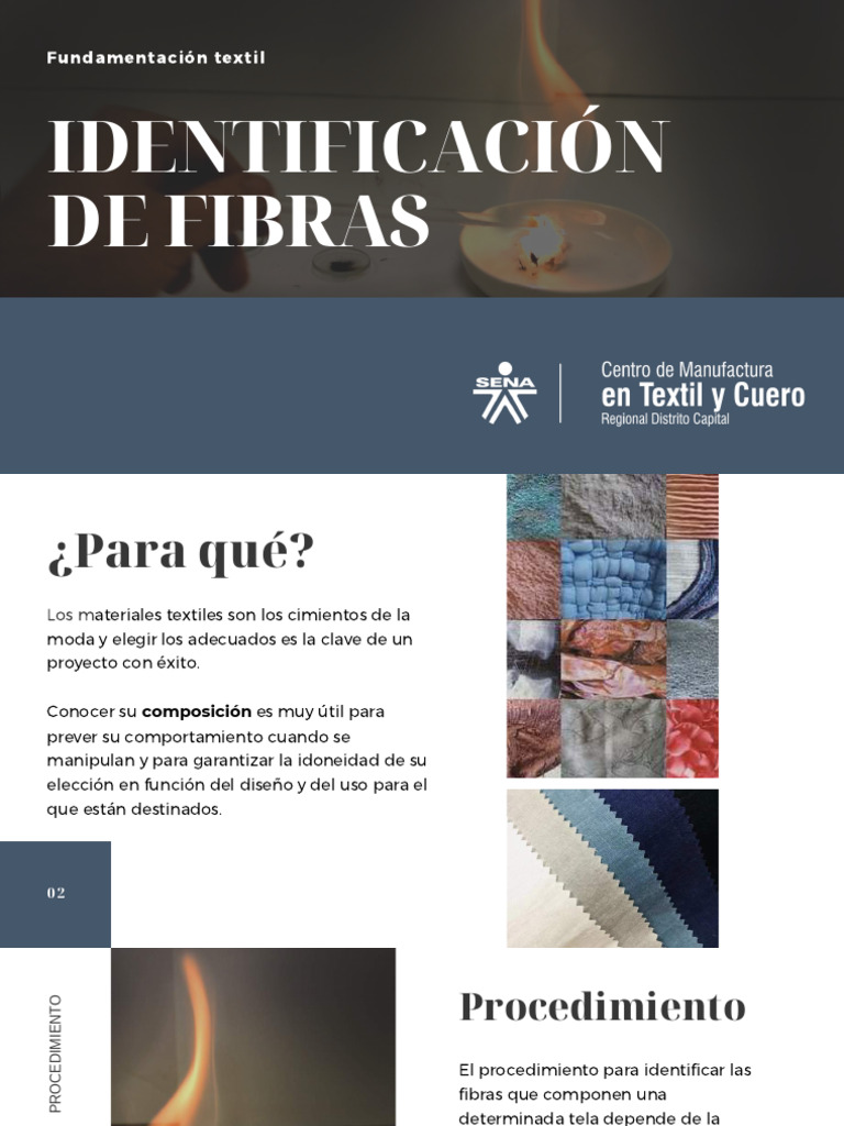 3-2 Identificacion de Fibras | PDF | Textiles | Fibra sintética