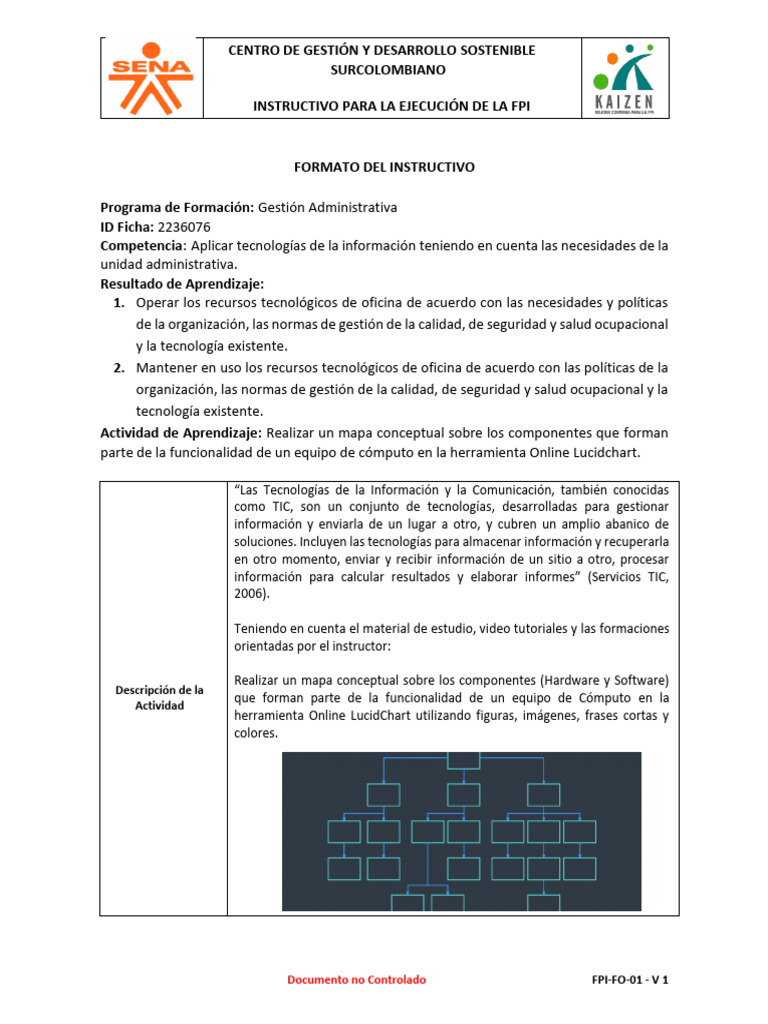 Instructivo - Actividad 1 - Mapa - Conceptual | Descargar gratis PDF | Software de la aplicacion ...