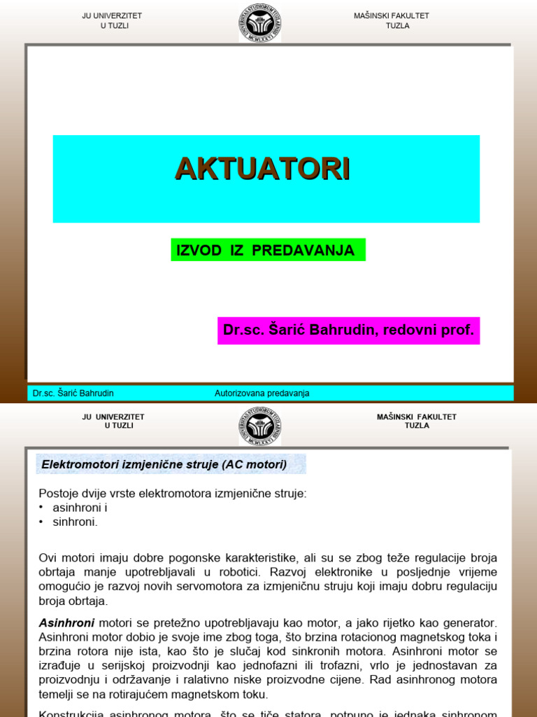 11,12 - Pred. (56 - 63 STR) Elektricni Aktori - AC | PDF