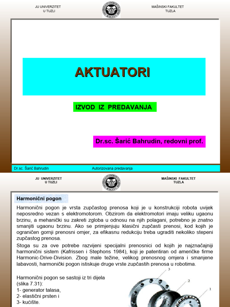 13,14 - Pred. (64 - 68 STR) Elektricni Aktori - Harmonični | PDF