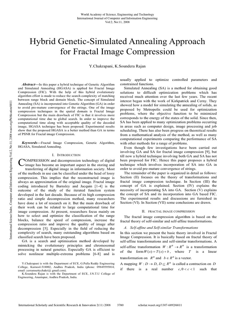 GASA Simulated Annealing | PDF | Data Compression | Genetic Algorithm