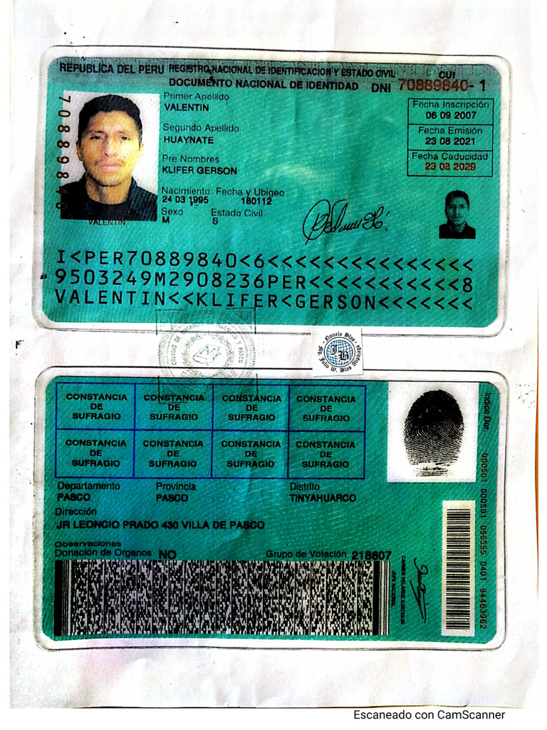 Copia Legalizada Del Dni | PDF