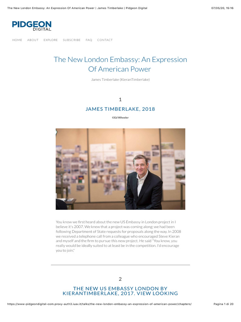 The New London Embassy: An Expression Of American Power | James ...