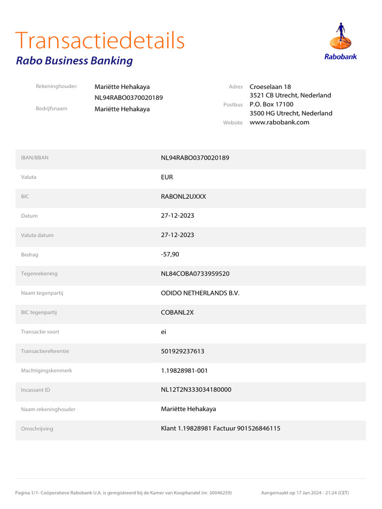 Bewijs-Van-Betaling - 17-01-2024T2124 2 | PDF