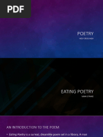 Eating Poetry - Mark Strand | PDF | Poetry | Happiness