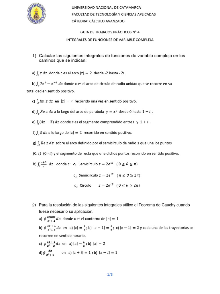 T.P.N° Lablabla Bla Bla Bla | PDF | Integral | Curva