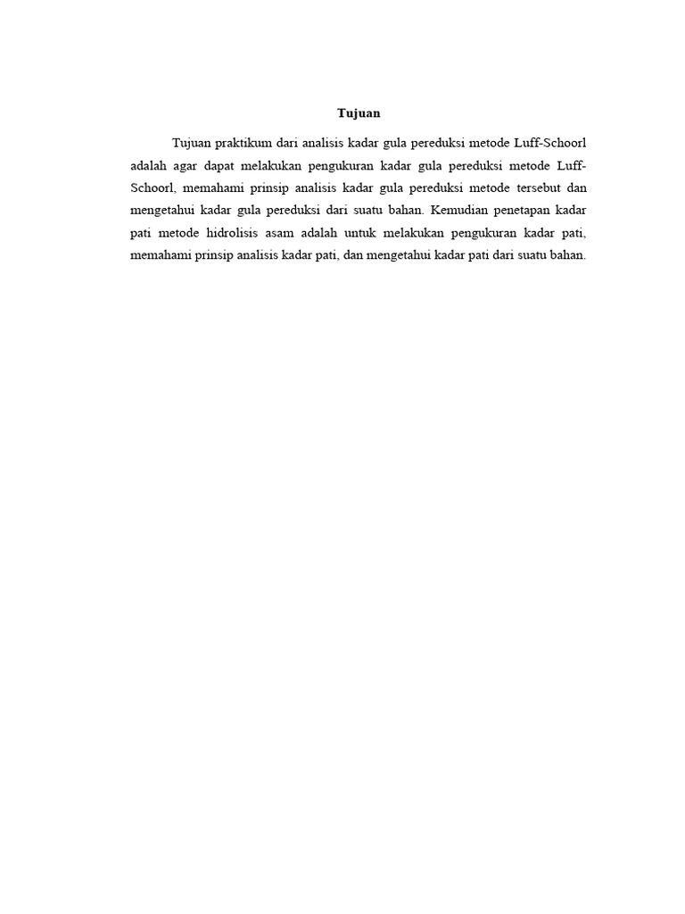 Analisis Gula & Pati Metode Luff-Schoorl | PDF
