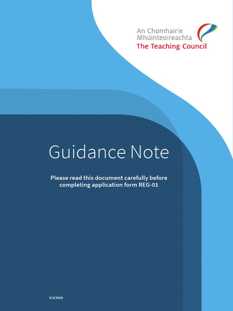 Guidance Notes For Compltion of REG 01 Form | PDF | Irish Language ...