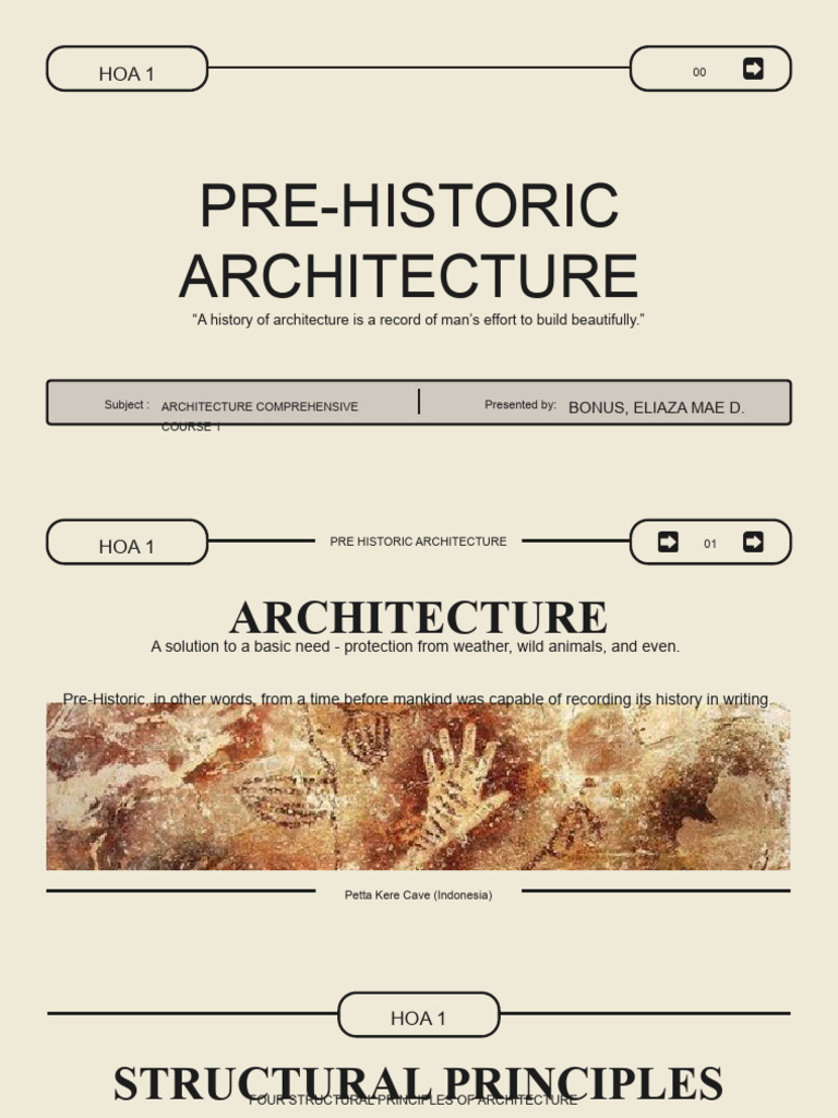 Prehistoric Architecture Overview | PDF | Paleolithic | Archaeology