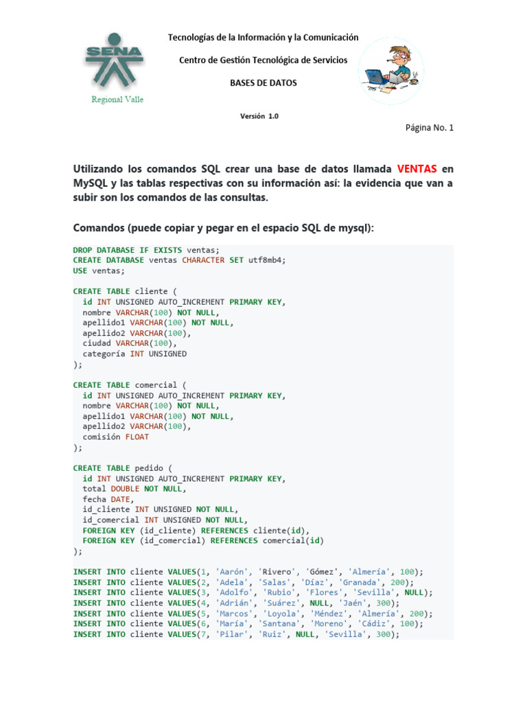 Comando 4 Ventas | PDF | SQL | Diseño de software