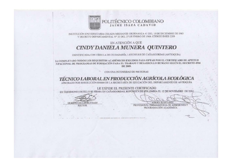 Diploma Tecnica Ag | PDF