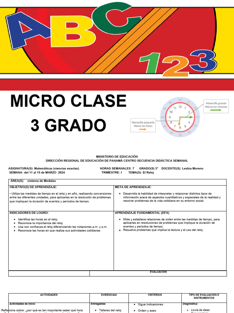 Taller 4 Micro Clase | Descargar gratis PDF | Evaluación | Aprendizaje