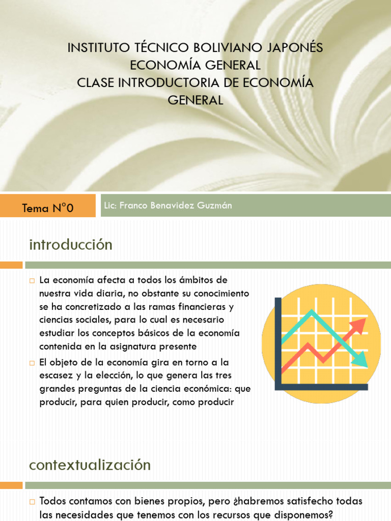 Tema 0, Clase Introductoria A La Economia General | Descargar gratis PDF | Ciencias económicas ...