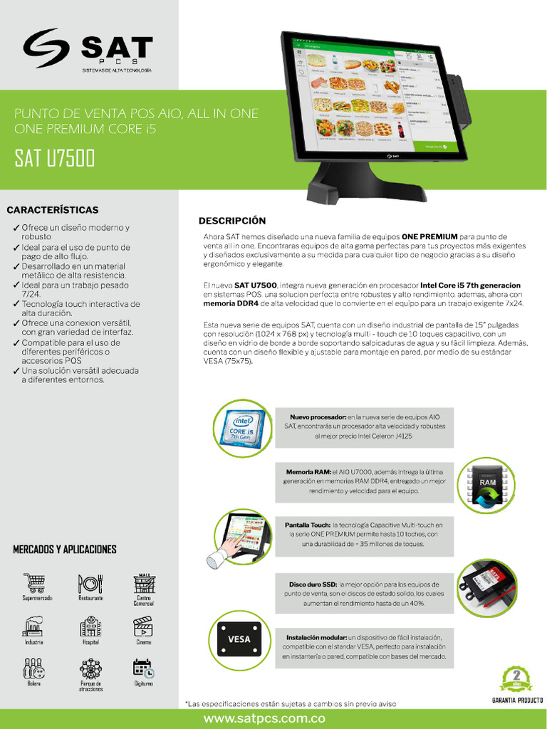 AIO SAT U7500 con Intel i5-12400 | PDF | Microprocesador | Unidad de ...