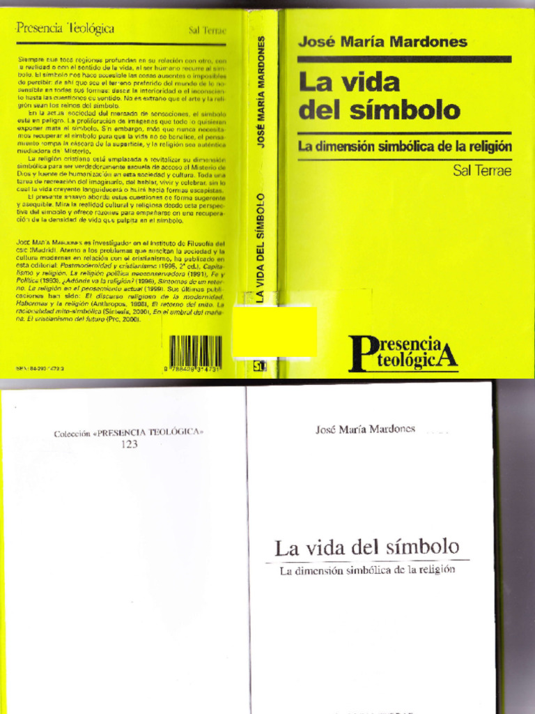 José María Mardones. La Vida Del Símbolo | PDF | Los símbolos | Realidad
