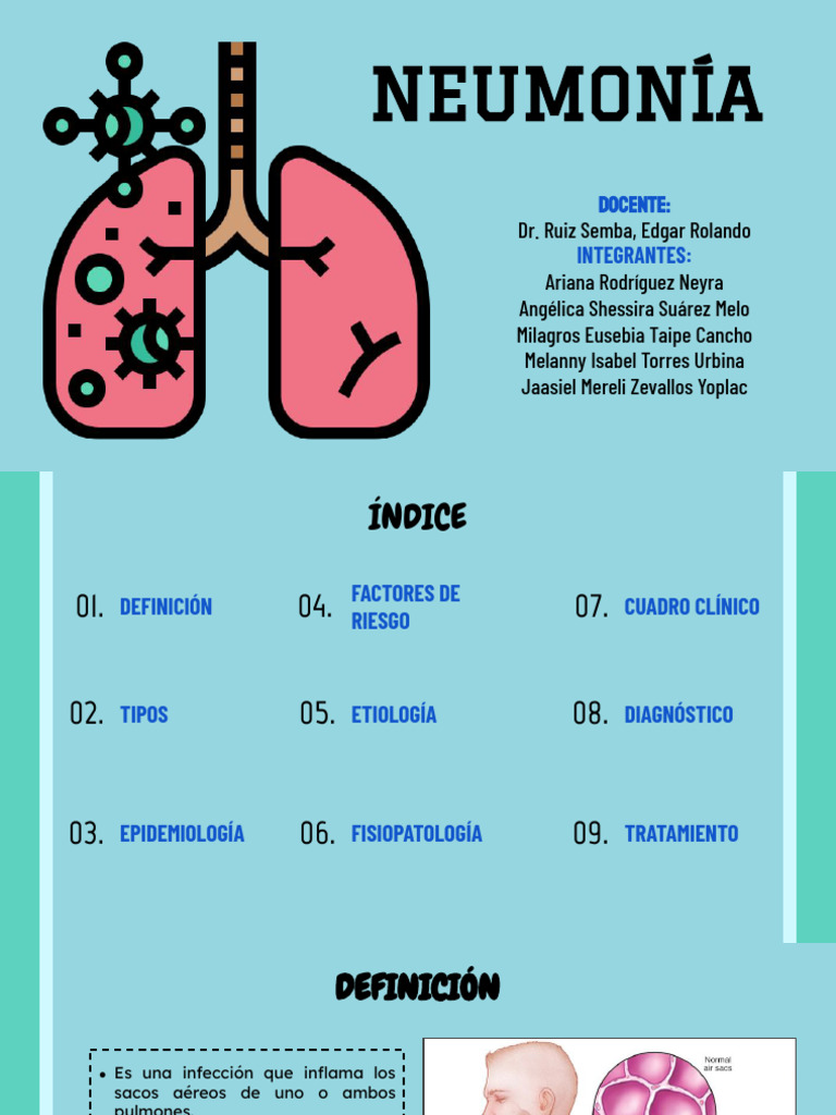 NEUMONIA | PDF | Neumonía | Medicina CLINICA