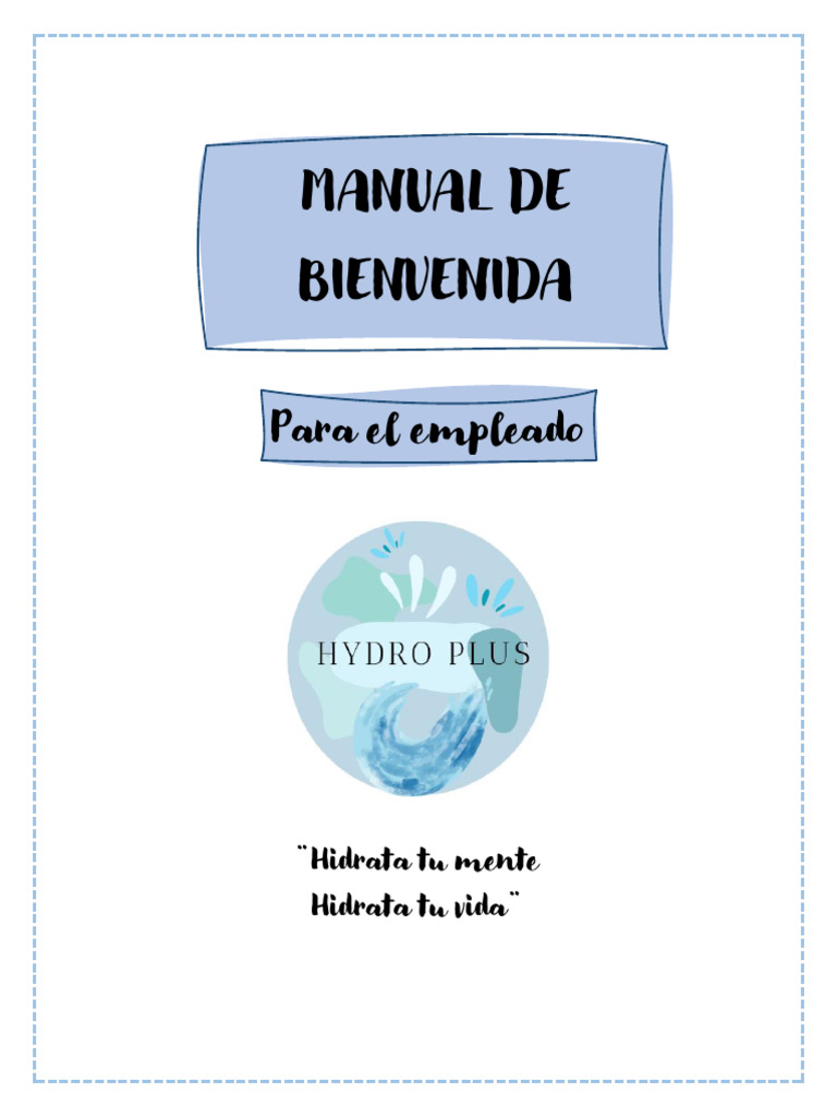 Manual de Bienvenida | PDF | Business | Agua