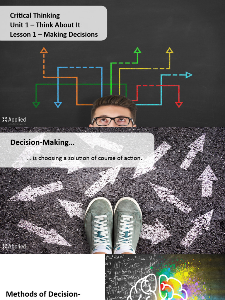 Aes Critical Thinking Decision Making Resources | PDF | Critical Thinking | Thought