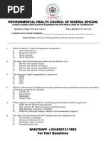 Chew National Exam Past Questions | PDF | Health Care | Community