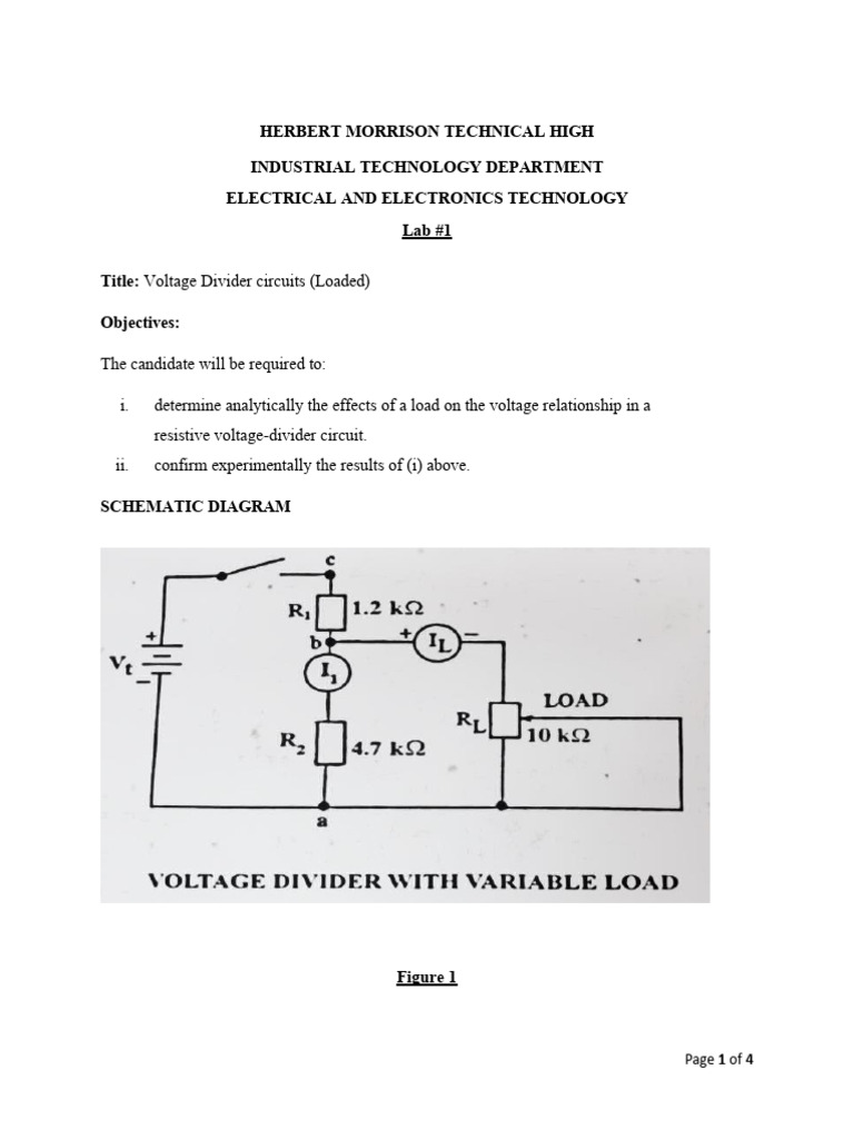 ELECTRICAL Lab 1 | PDF | Electrical Resistance And Conductance | Resistor