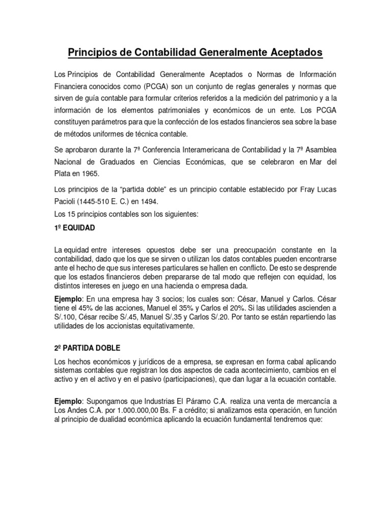 Principios de Contabilidad | Descargar gratis PDF | Contabilidad | Economias